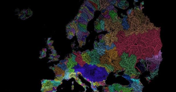 Rivers Basins of Europe Map – WaterRates.co.uk